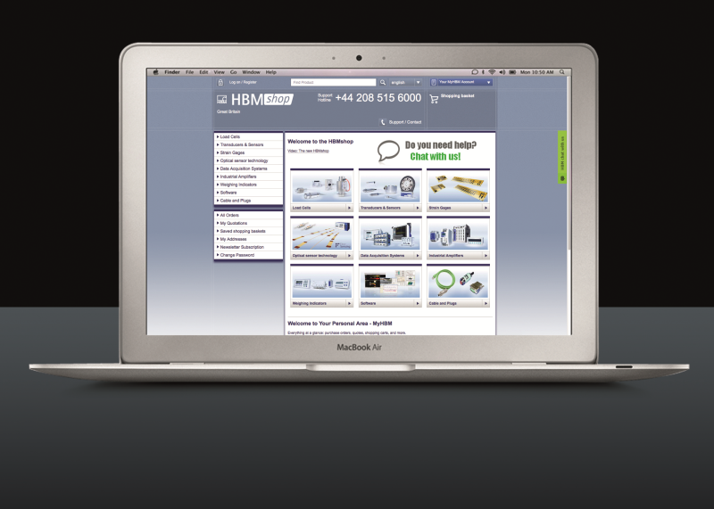 HBM shop simplifies strain gauge ordering process - Factory & Handling ...