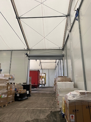Avon Freight’s relocatable canopy and warehouse solution - Factory ...