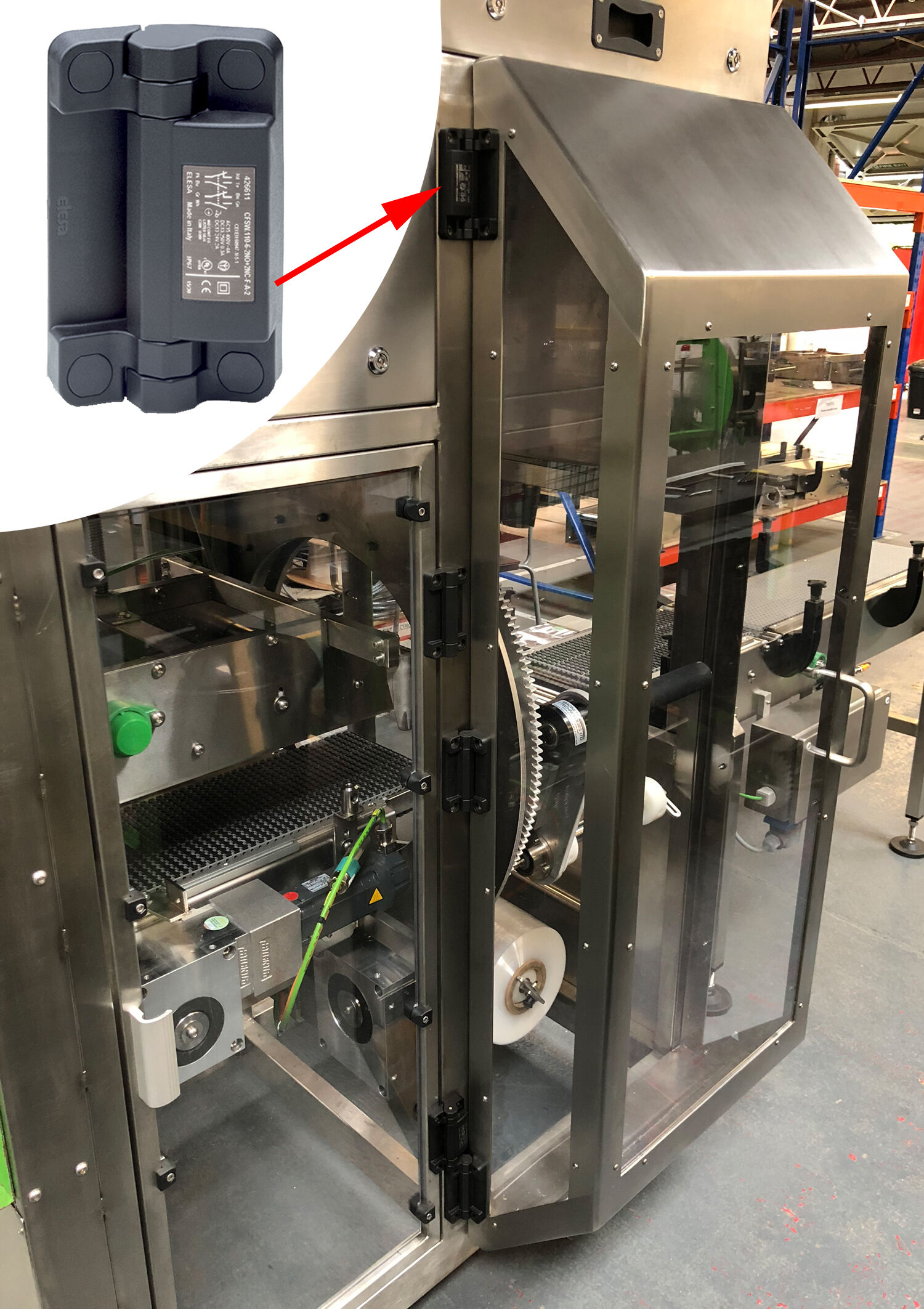 Elesa interlocked hinge protects packaging equipment - Factory ...